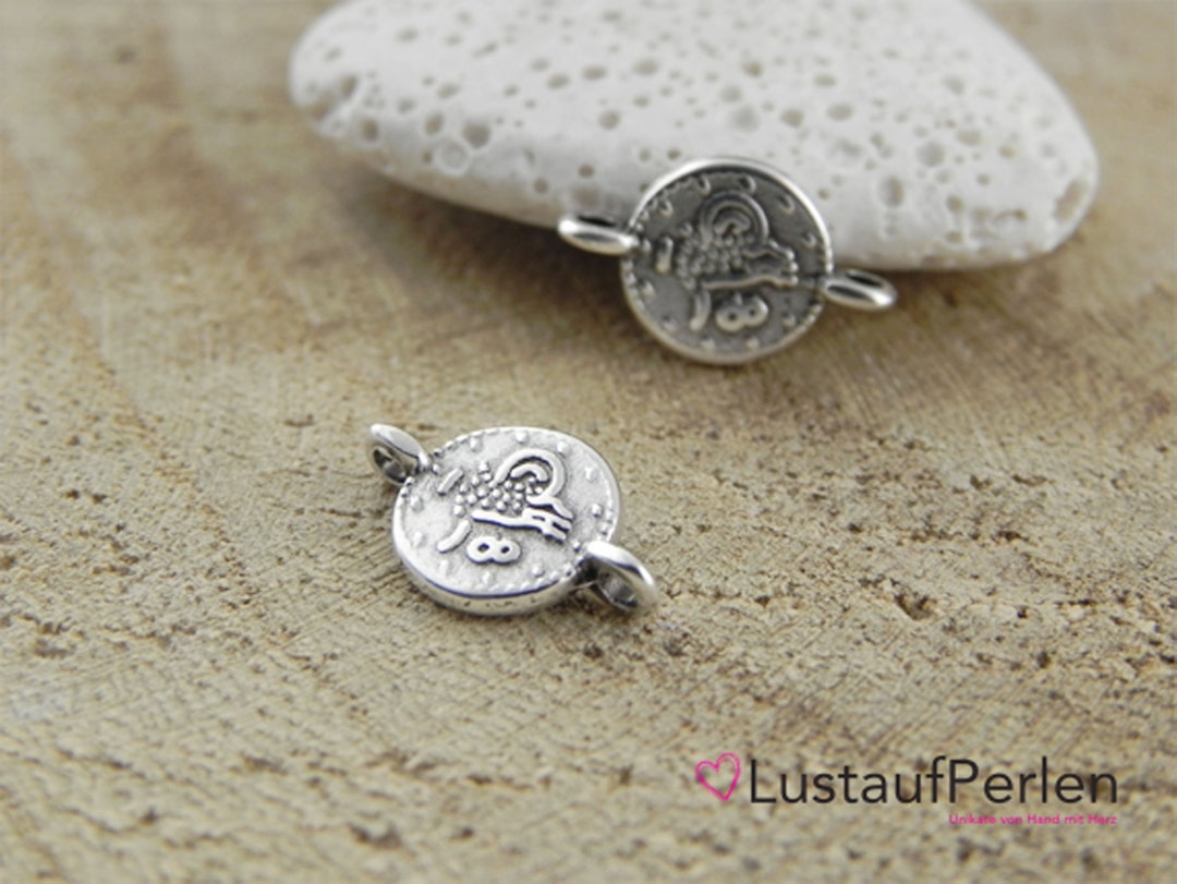 Jewelry Connector 12 X 7 Mm Coins Silver Colored 2 or 3 Pieces, Mini ...