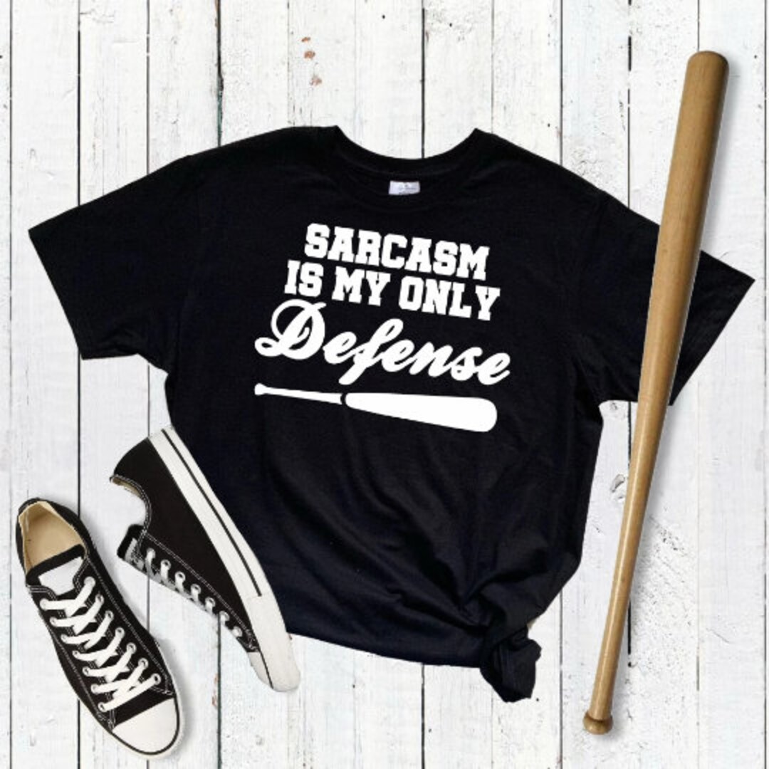 Teen Wolf Stiles Stilinski T-shirt “sarcasm is My Only Defense” - Gray ...