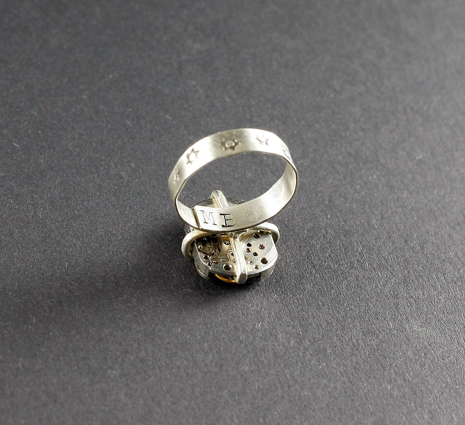 Ring Silver 925 Steampunk with Stars | Etsy