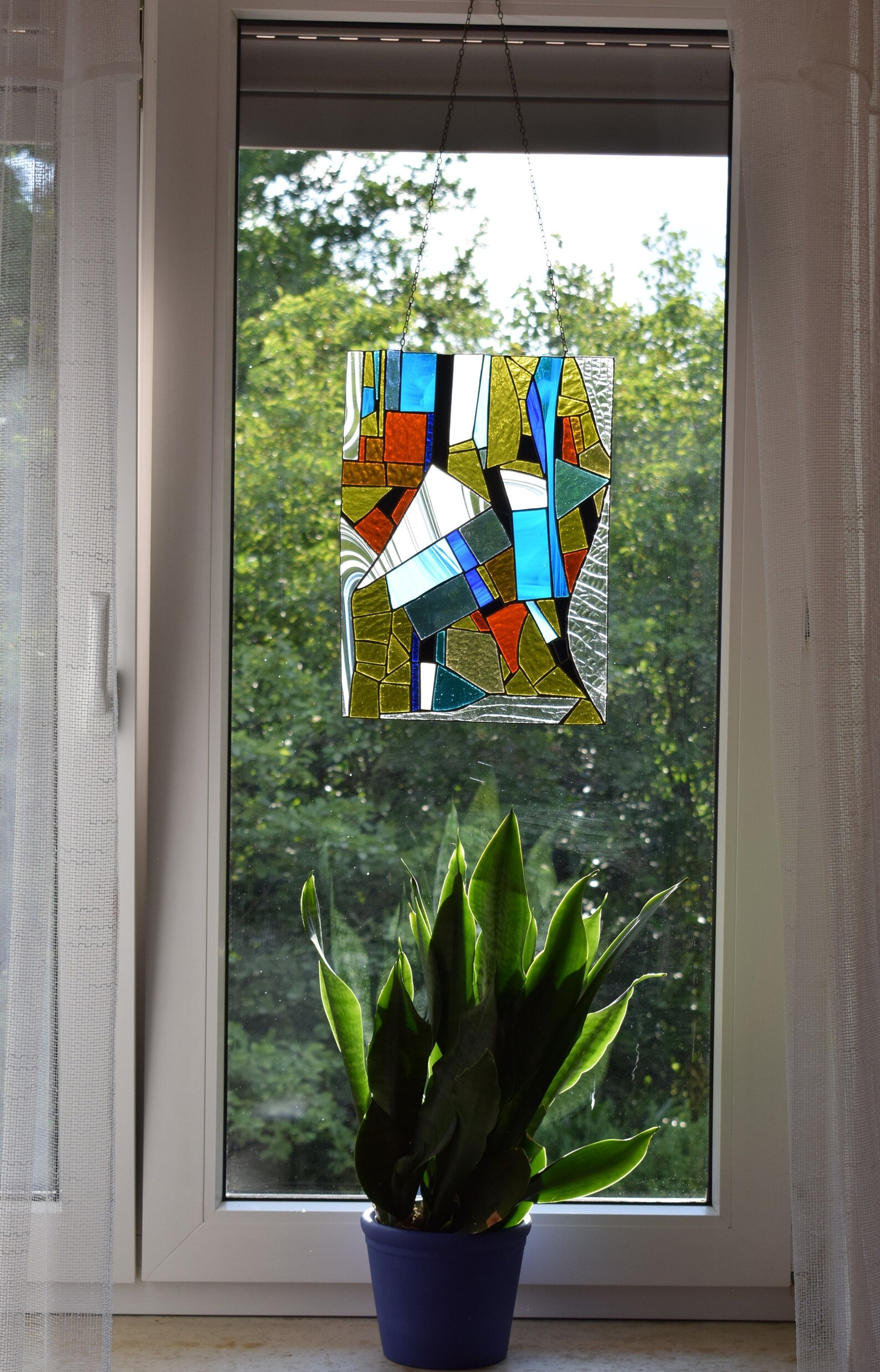 Spontane Glaskunst - Fensterbild mit dem Fenster-Clip - Etsy.de