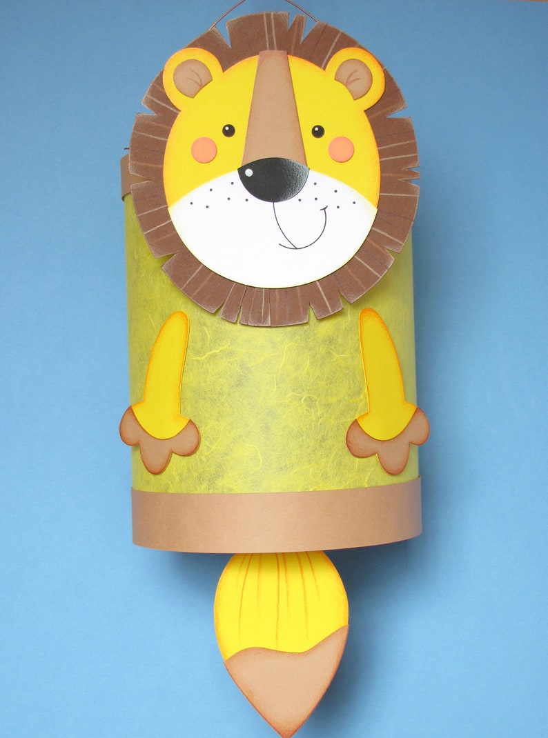 Digital Download Lion Lantern Craft Template - Etsy