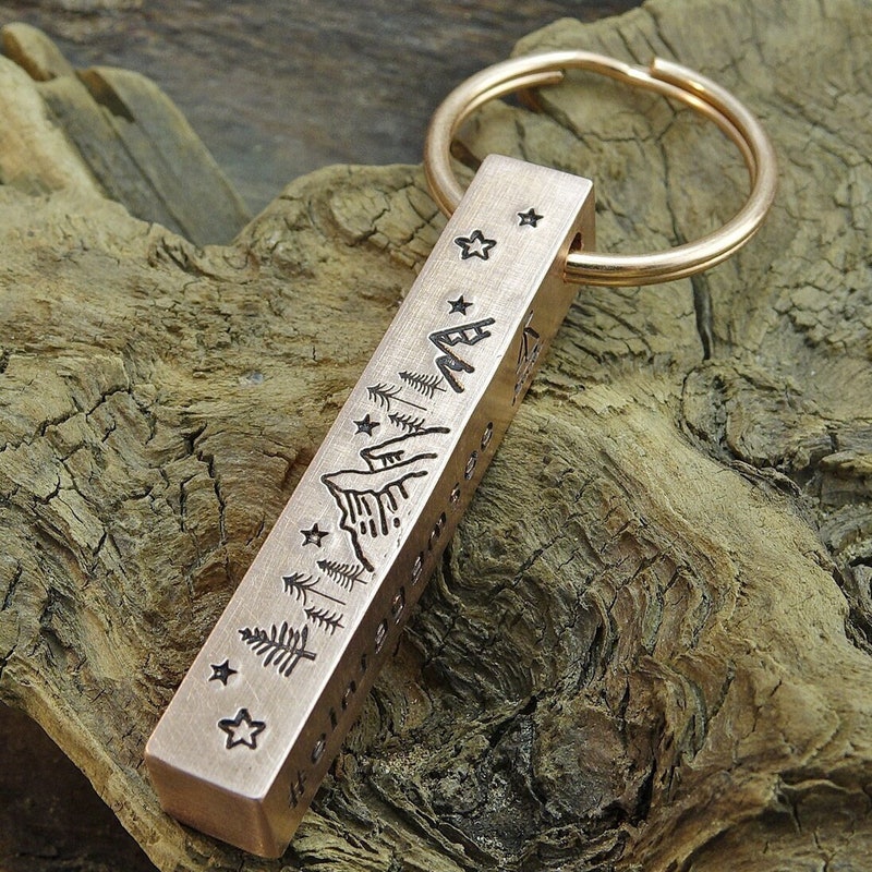 Copper Keyring - Etsy UK