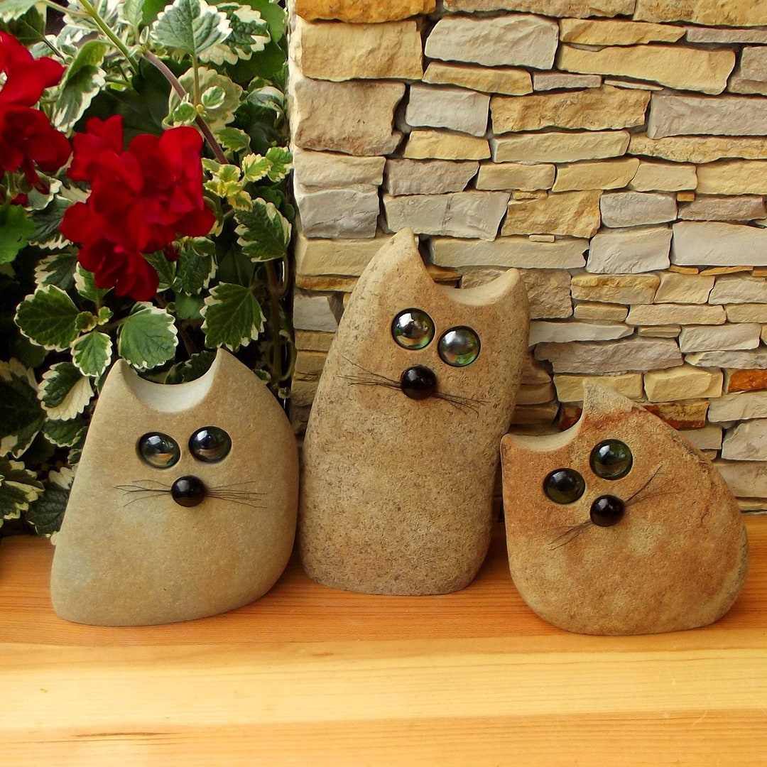 Garden Decoration for the Balcony Terrace Cats Set of 3 Pieces - Etsy