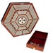 Hexagonal Cribbage Board 11.5 for 4 Players 120 Points in Wood With ...