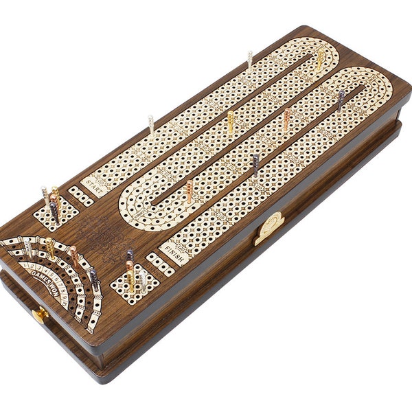 Teak Cribbage Board - Etsy