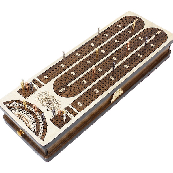 Teak Cribbage Board - Etsy