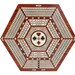 Hexagonal Cribbage Board 11.5 for 4 Players 120 Points in Wood With ...