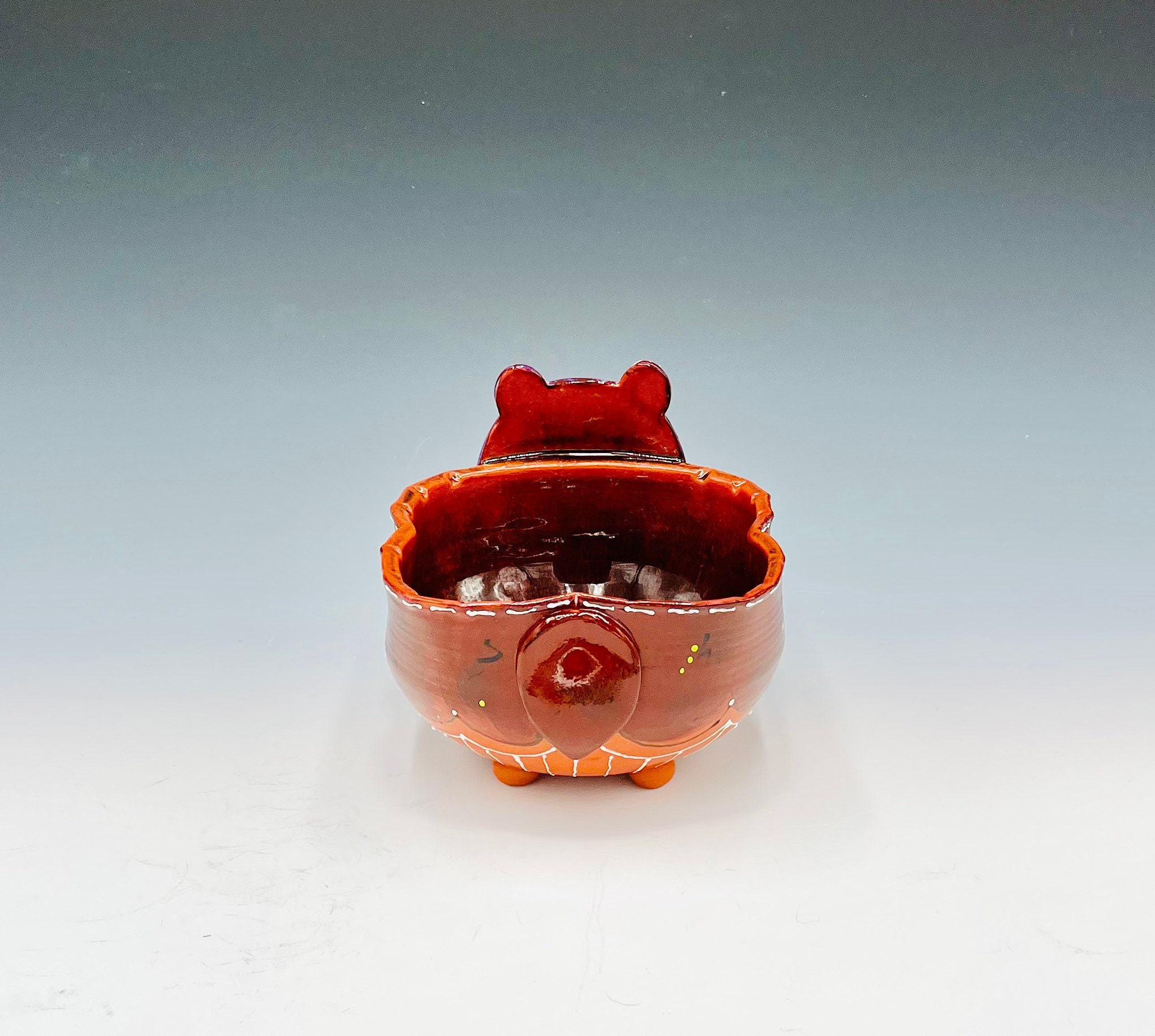 Beaver Bowl Hand Painted in Terra Cotta Clay Ceramic or Pottery - Etsy