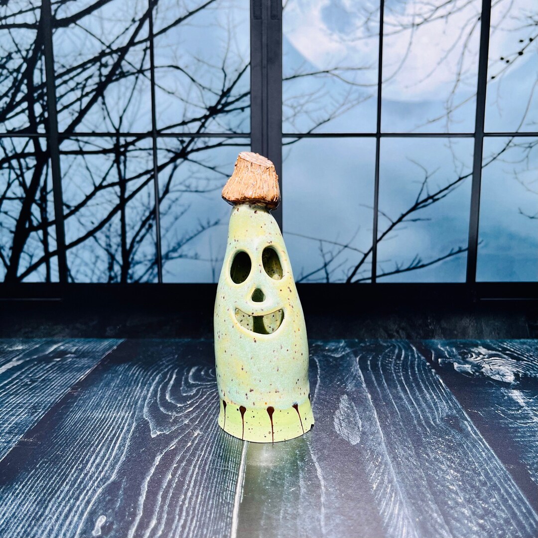 Jade Fall Pumpkin, Glazed Ceramic or Pottery in White Clay - Etsy