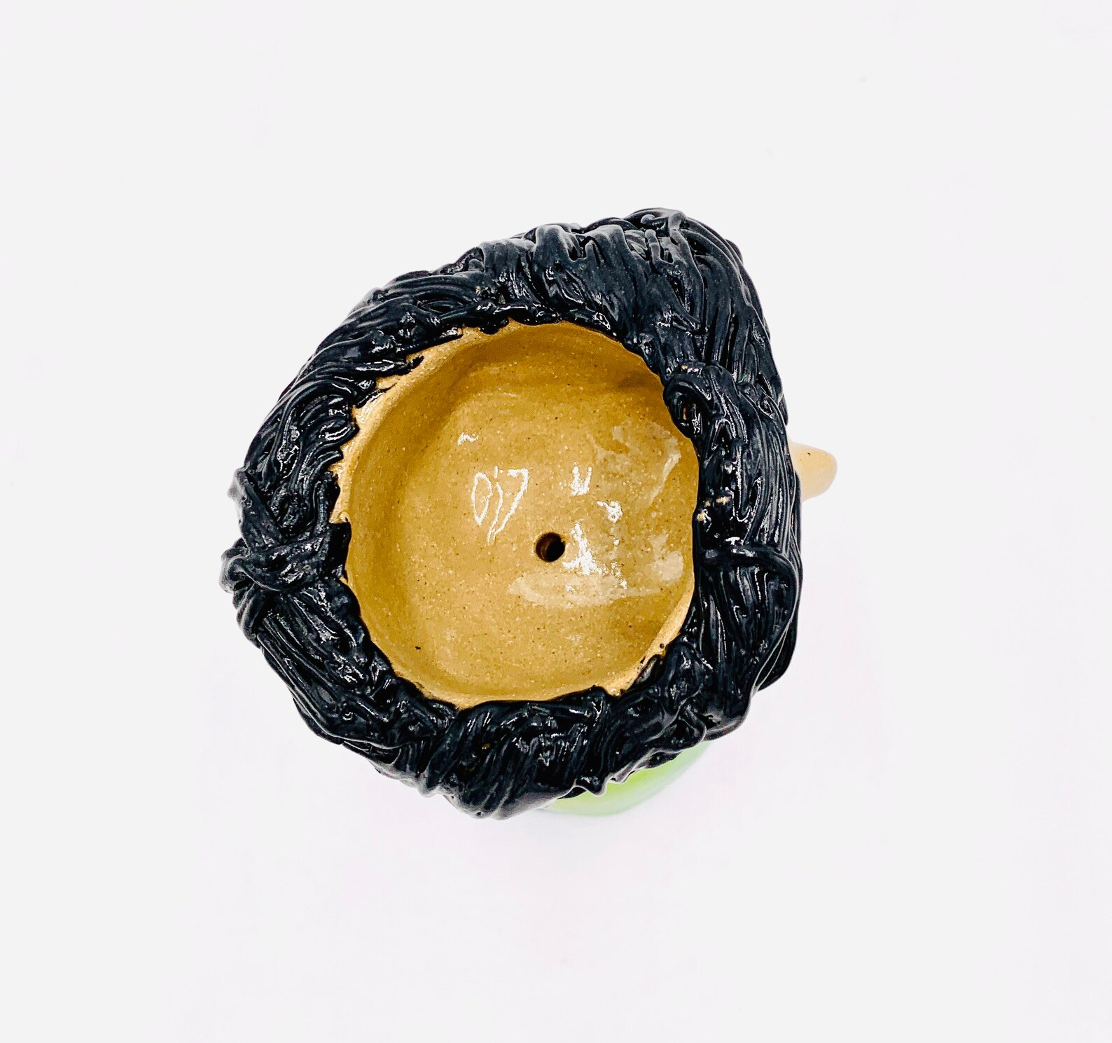 Arabesque Buff Ceramic or Pottery Planter Head or Face Pot for - Etsy