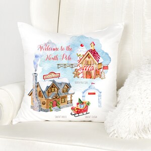 Christmas Houses Clipart, Christmas Village, Santa's Village, Toy Shop ...