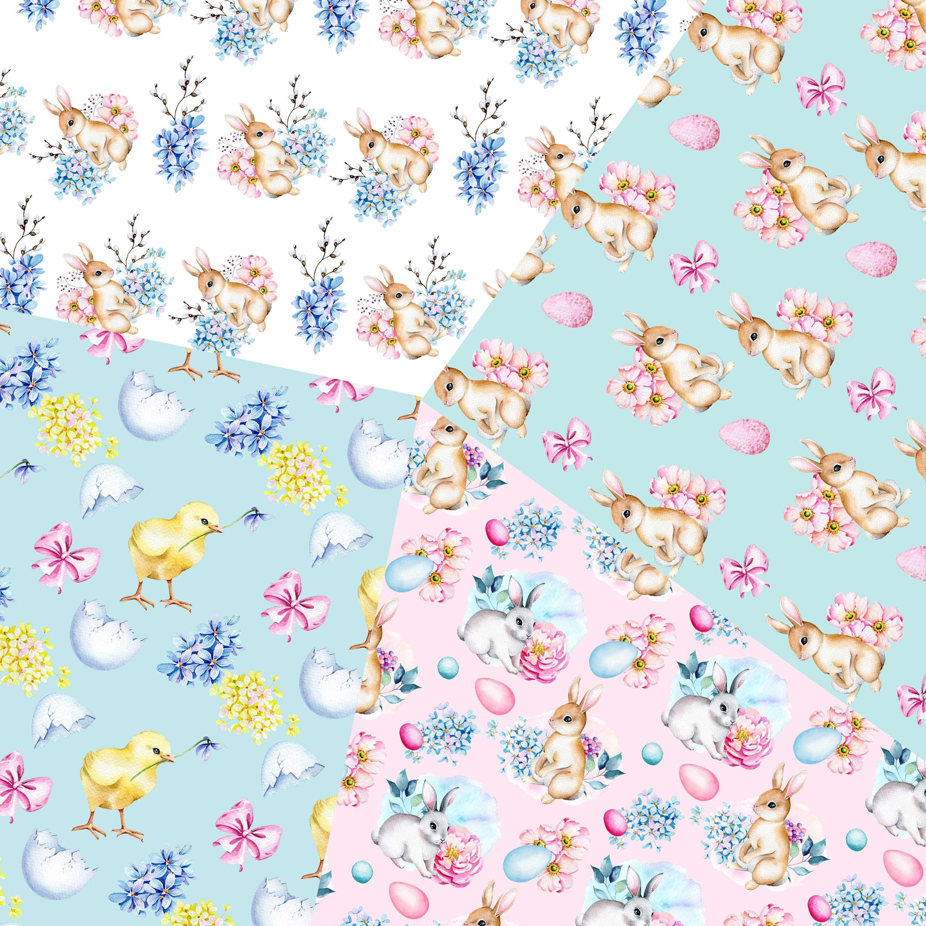 Seamless Watercolor Easter Papers Easter Seamless Digital | Etsy