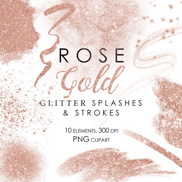 Rose Gold Glitter - Etsy