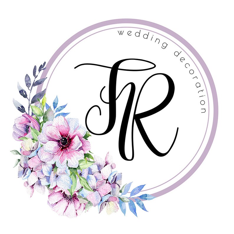 Anemone Logohydrangea Logolilac Watercolor Logopurple - Etsy