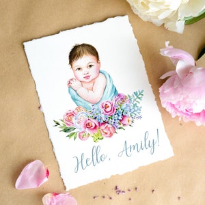 Cute Newborn Baby Clipart, Welcome Baby, Birthday Baby Shower ...