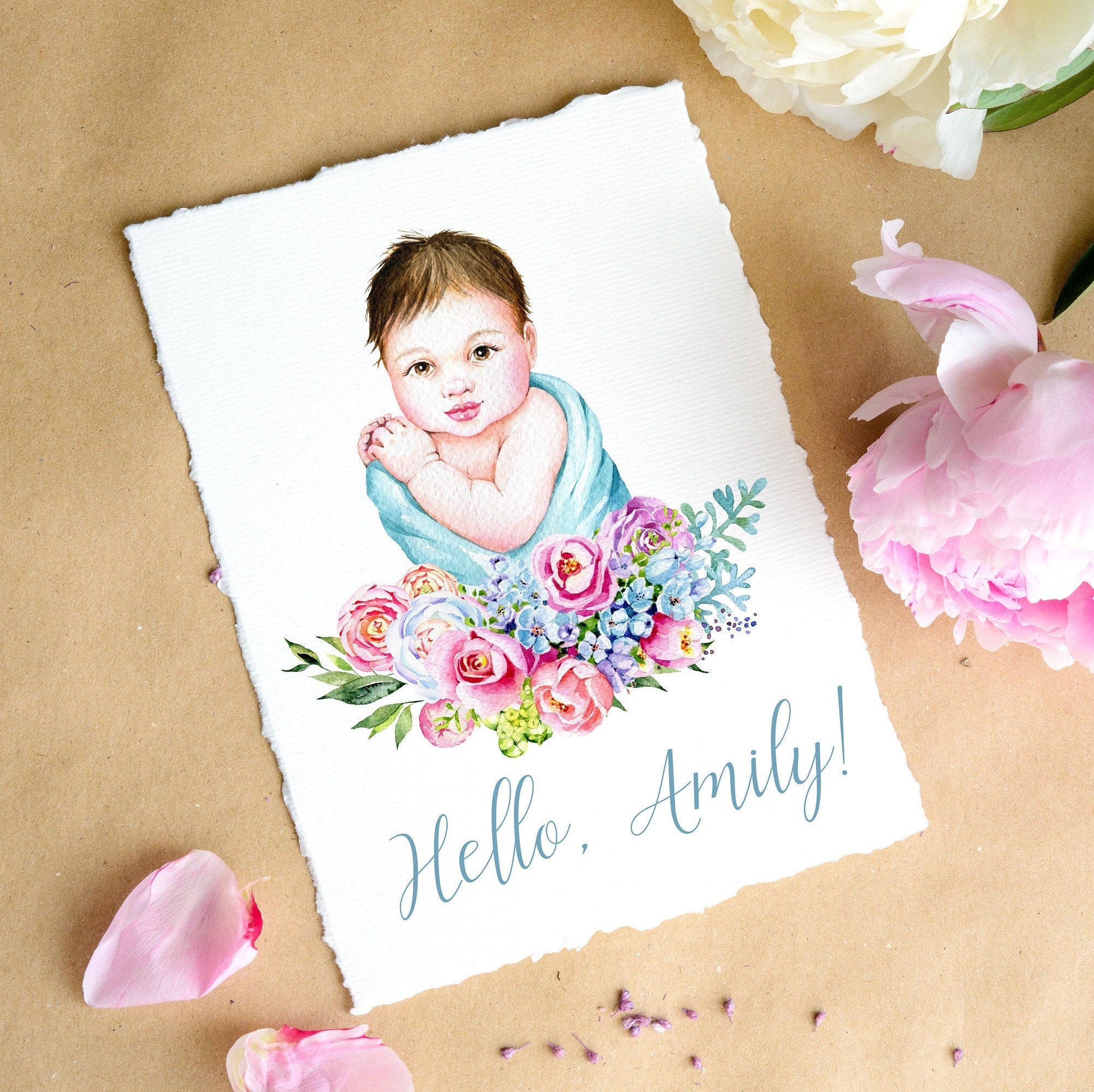 Cute Newborn Baby Clipart, Welcome Baby, Birthday Baby Shower ...