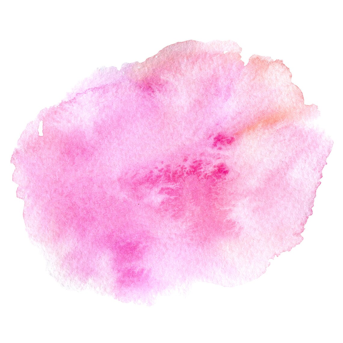 Rainbow and Pink Watercolor Splashes and Blobs Watercolor - Etsy
