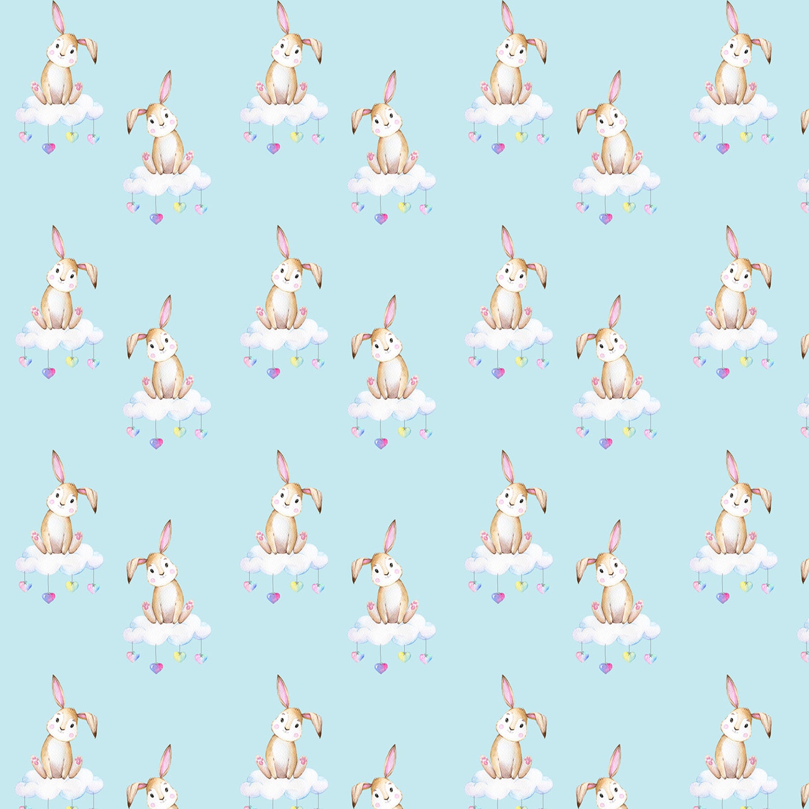 Bunny Digital Paper,easter Digital Paper,easter Scrapbooking, Bunny ...