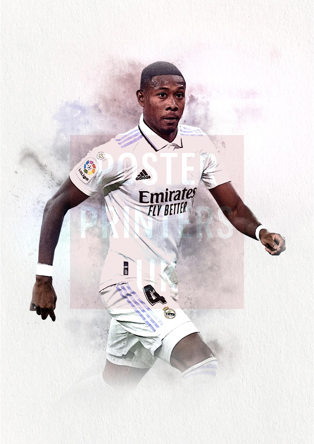 David Alaba Real Madrid Poster | Premium Matte Print - Etsy