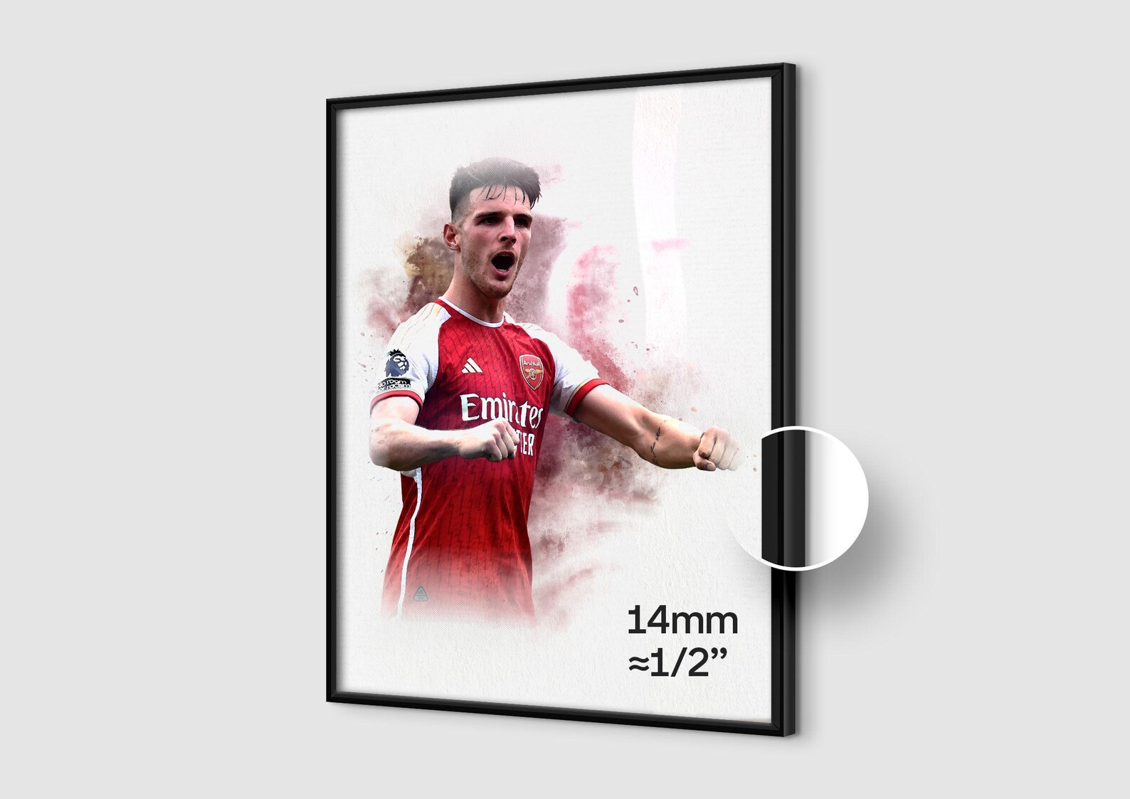 Declan Rice Poster | Declan Rice Print, Sports Poster, Football Player ...