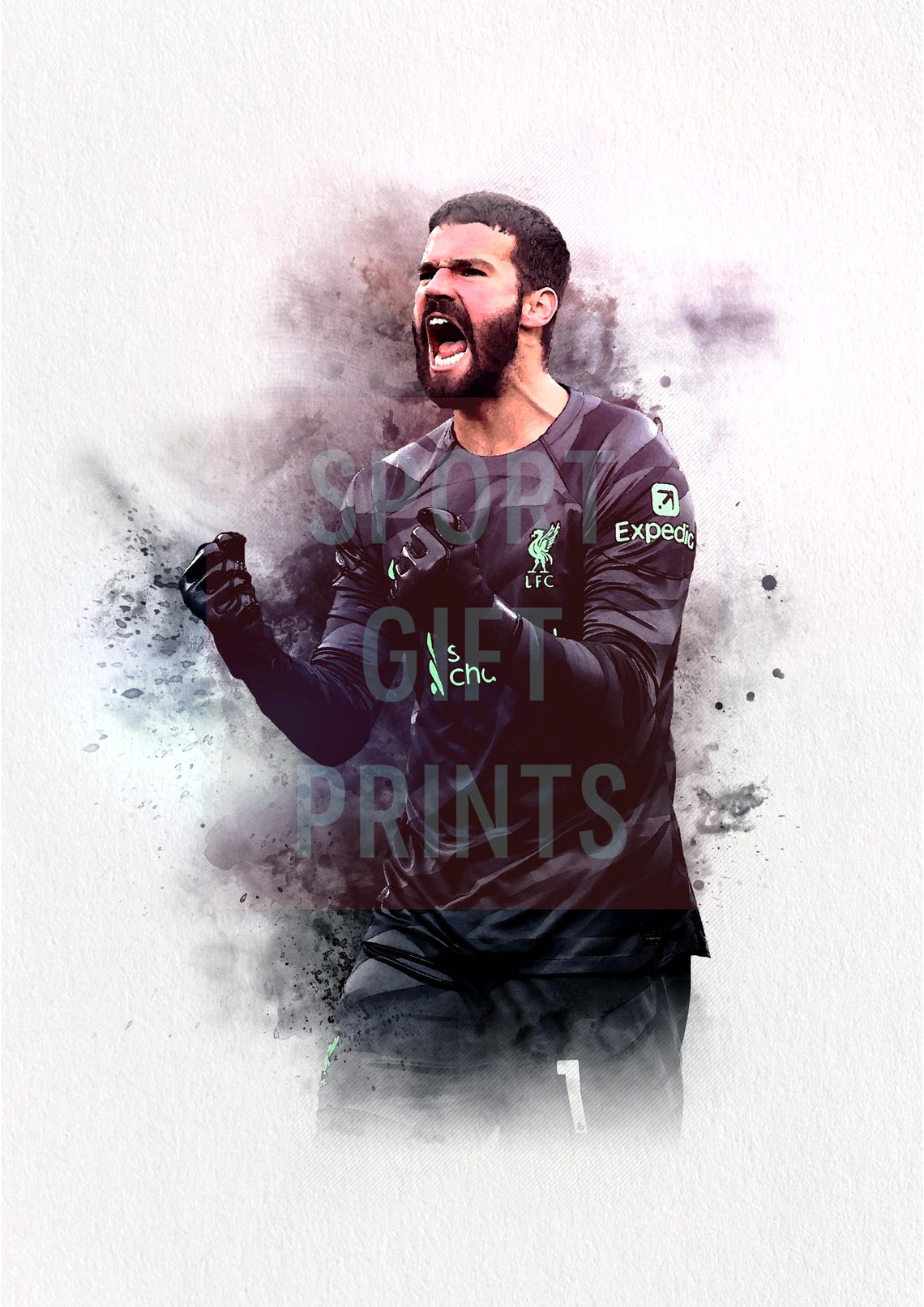 Alisson Becker Poster | Alisson Becker Print, Sports Poster, Football ...