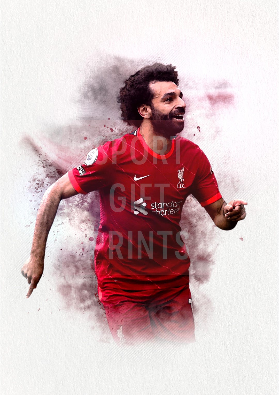 Mo Salah Poster | Mohamed Salah Print, Sports Poster, Football Player ...