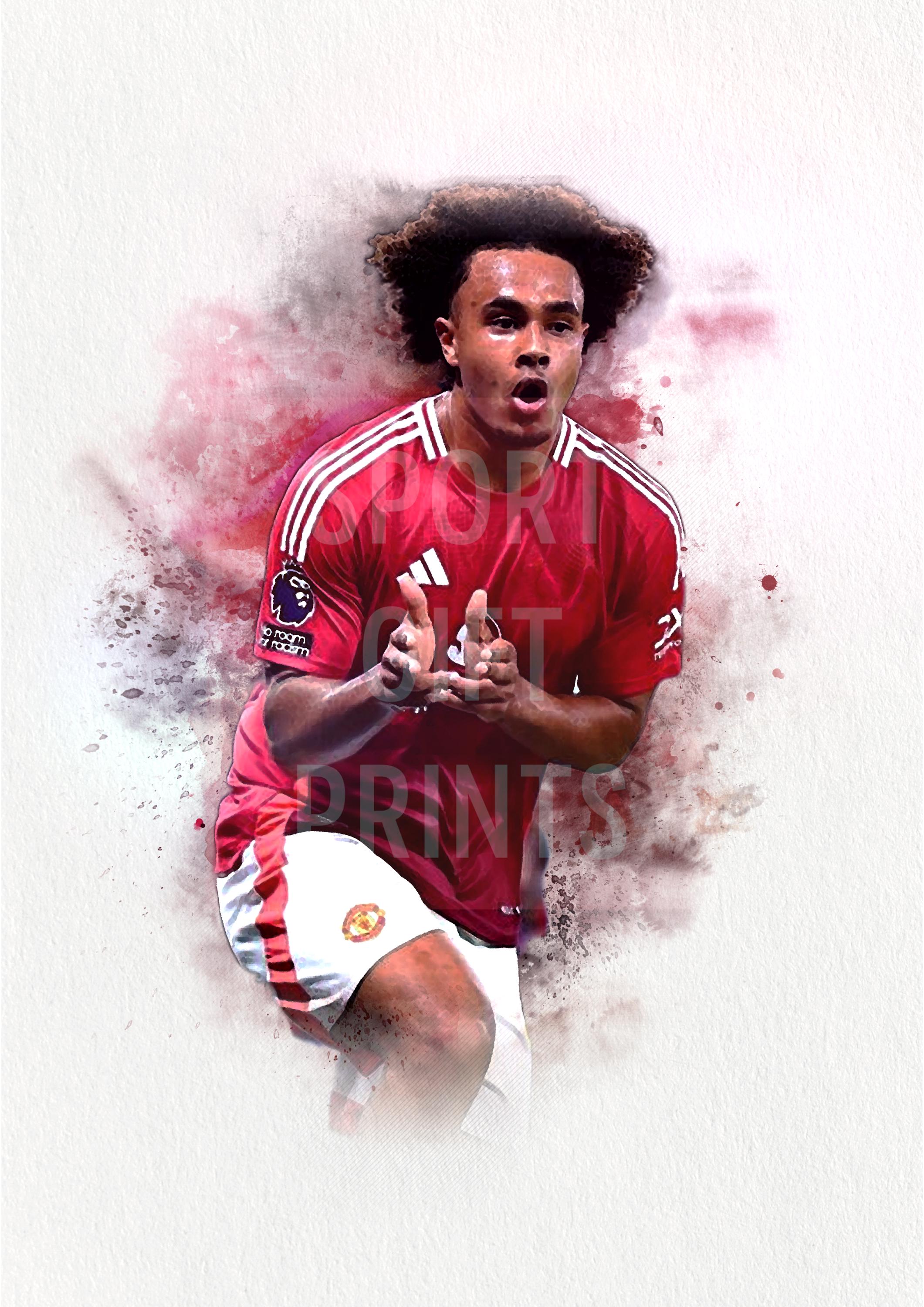 Joshua Zirkzee Poster | Joshua Zirkzee Print, Sports Poster, Football ...
