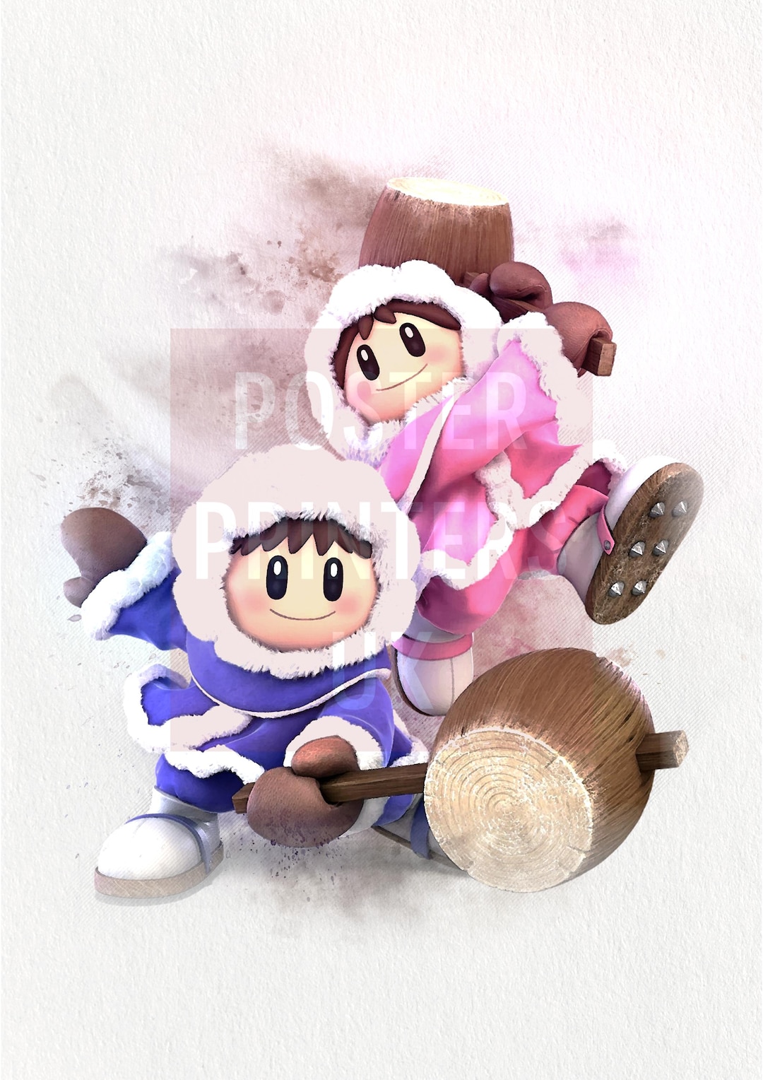 Ice Climbers Poster | Ice Climbers Nintendo Print, Games Poster, Game ...
