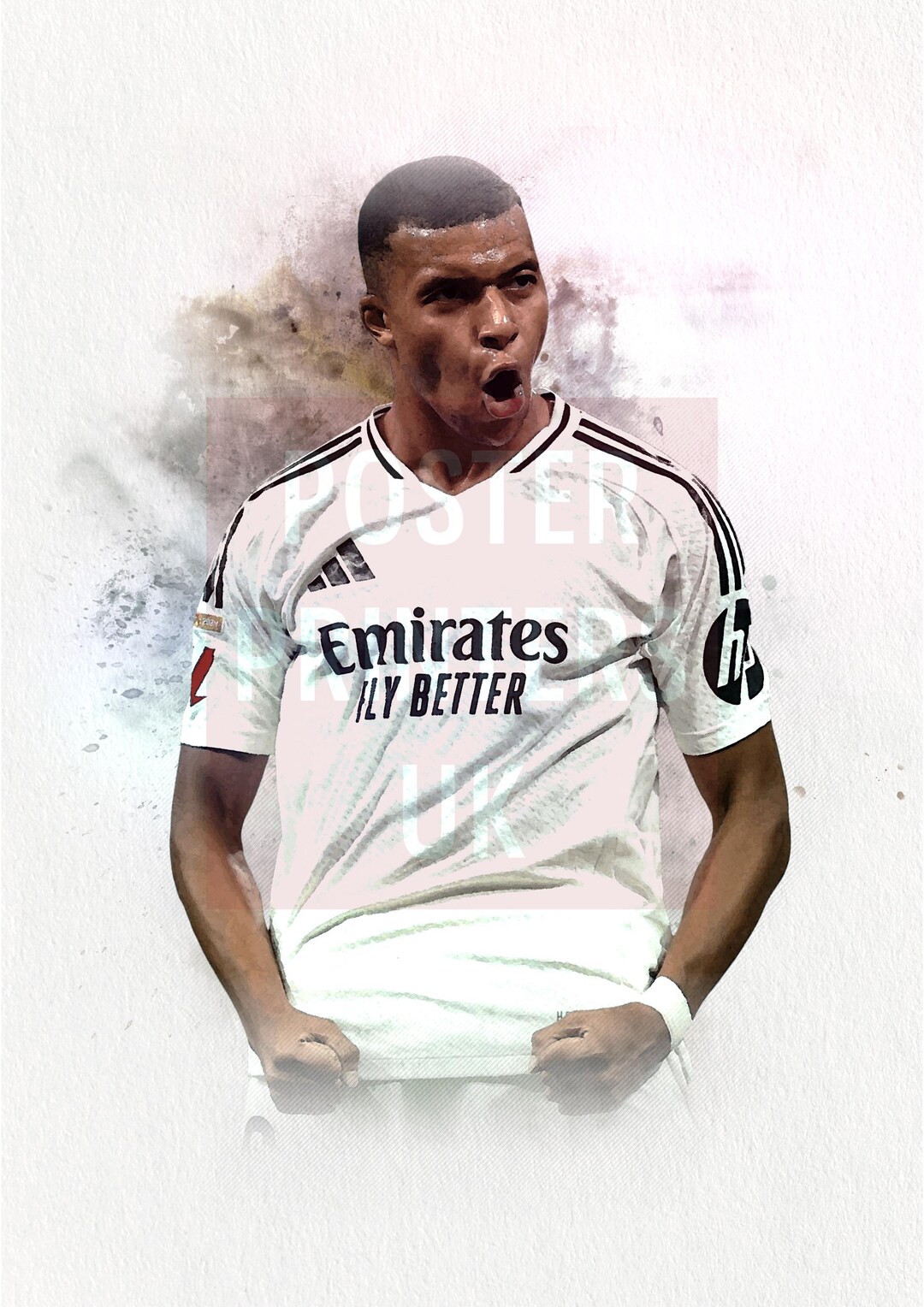Kylian Mbappe Poster | Kylian Mbappe Print, Sport Poster, Football ...
