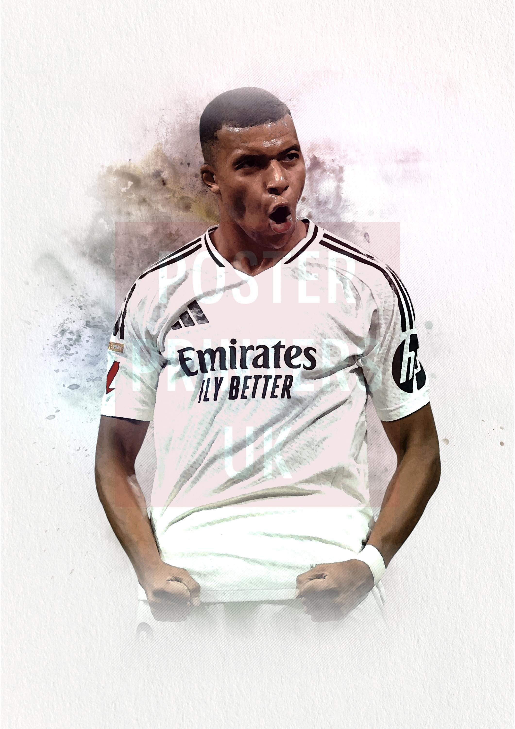 Kylian Mbappe Poster | Kylian Mbappe Print, Sport Poster, Football ...