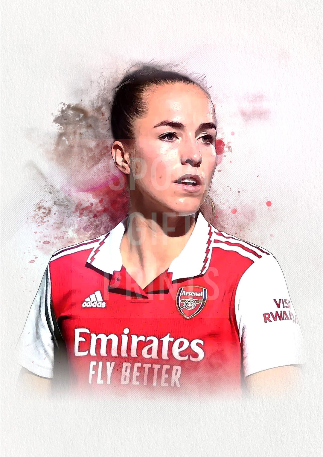 Lia Walti Arsenal Poster | Minimalist Football Wall Art - Etsy