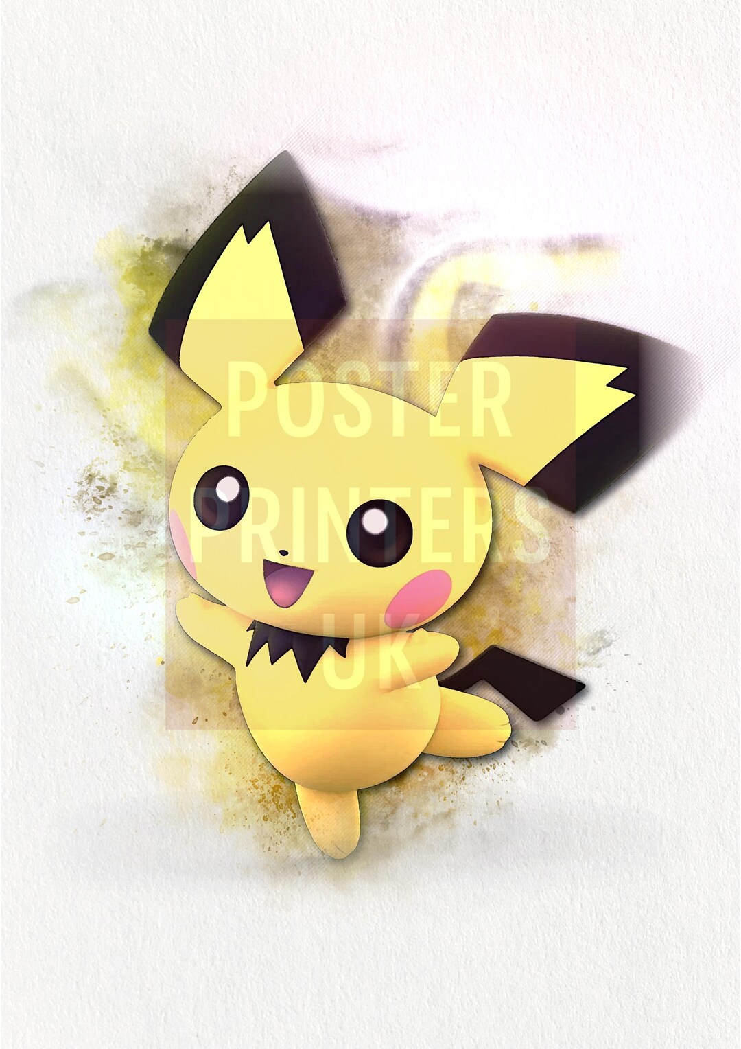 Pichu Poster Pichu Nintendo Print, Games Poster, Game Character Poster ...