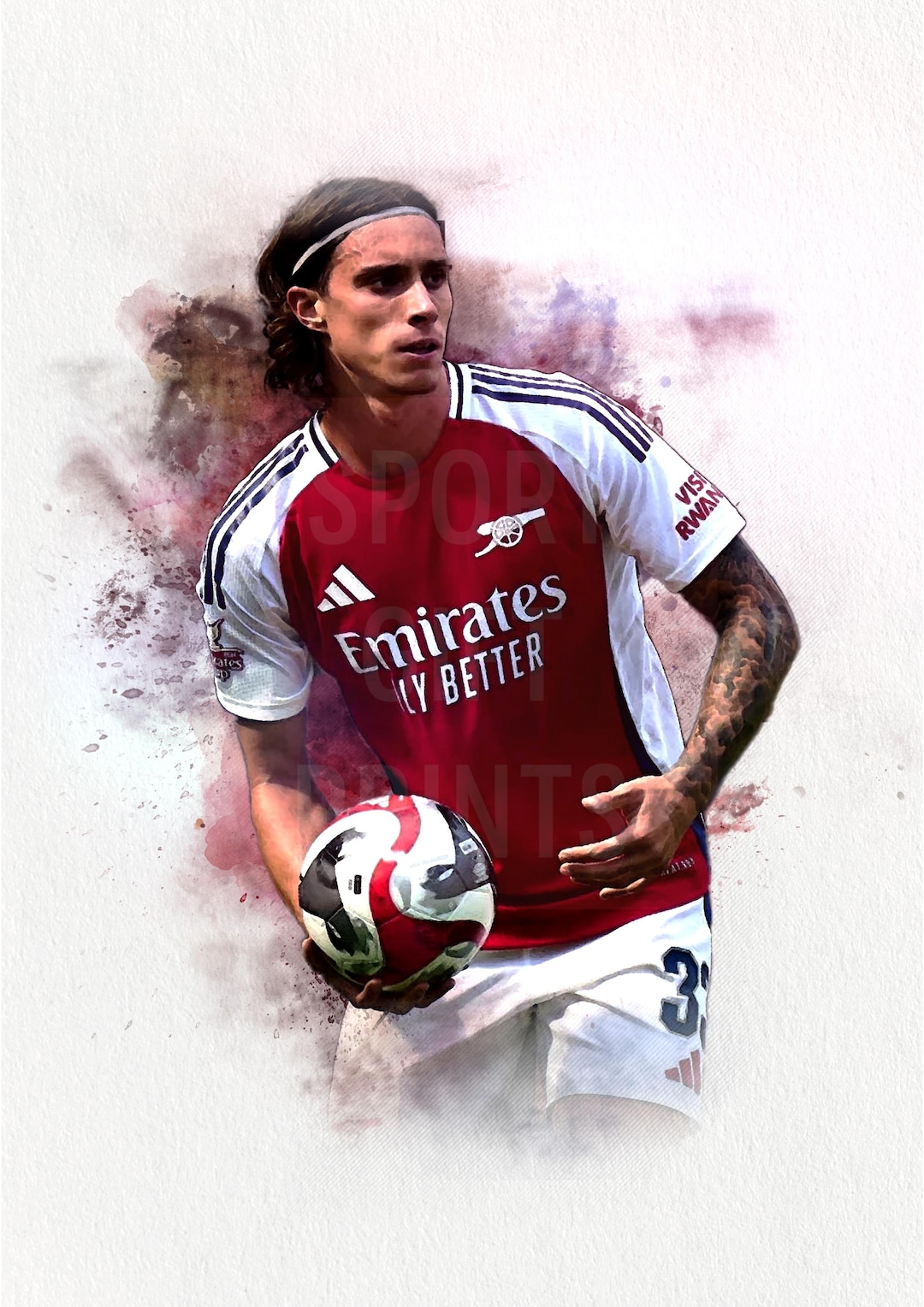 Riccardo Calafiori Arsenal Poster | Minimalist Football Art - Etsy