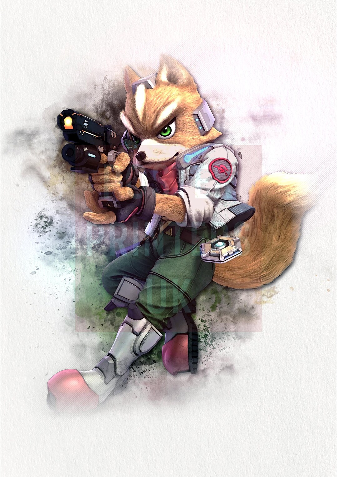 Fox Poster | Fox Nintendo Print, Games Poster, Game Character Poster ...