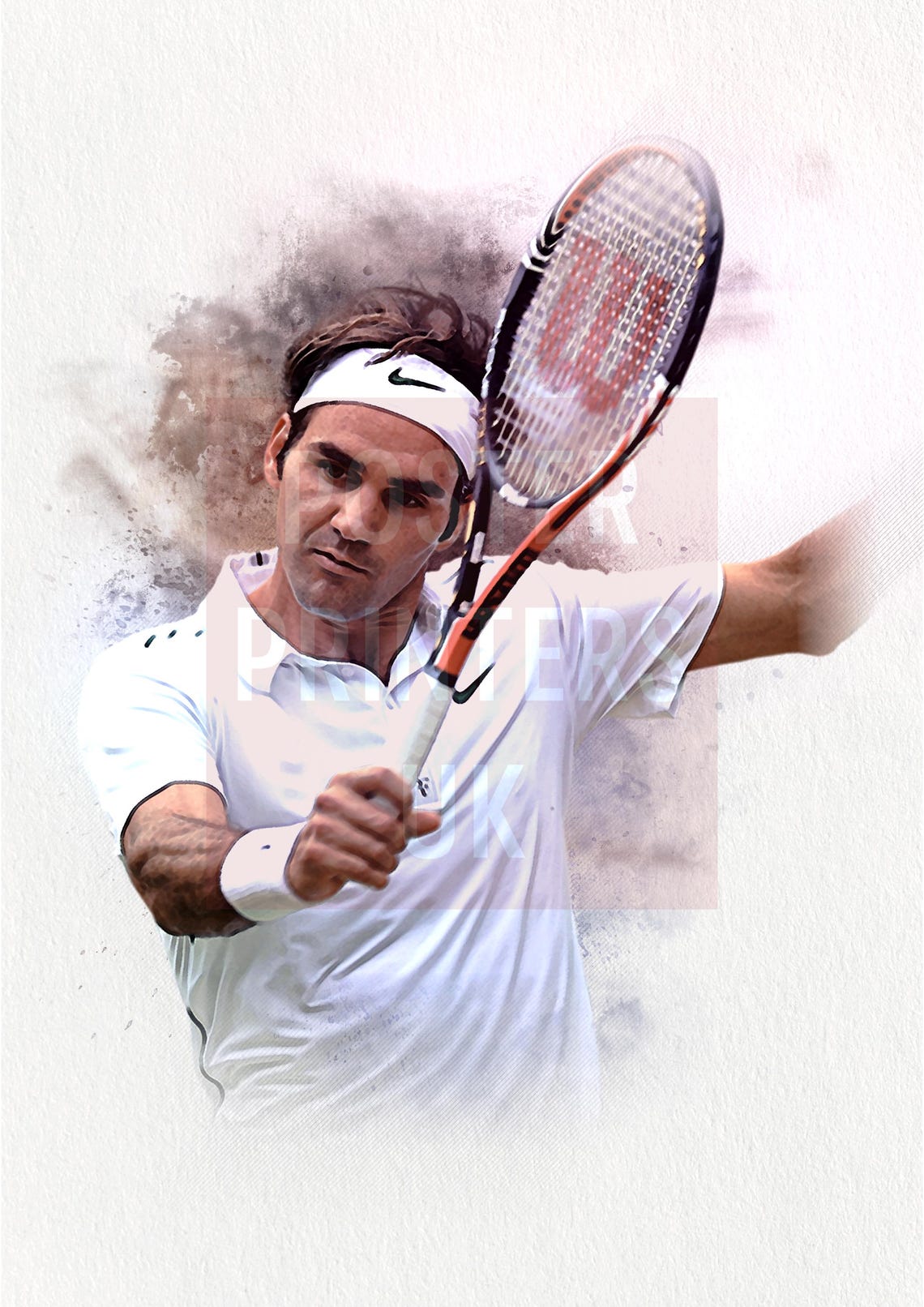 Roger Federer Poster | Roger Federer Print, Sport Poster, Tennis Player ...