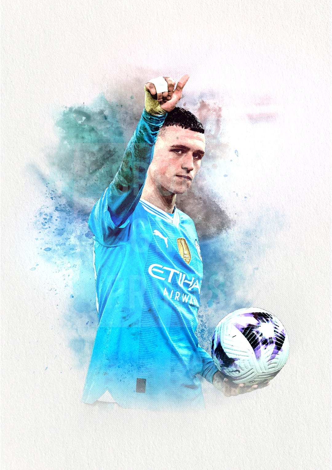 Phil Foden Poster | Phil Foden Print, Sports Poster, Football Player ...