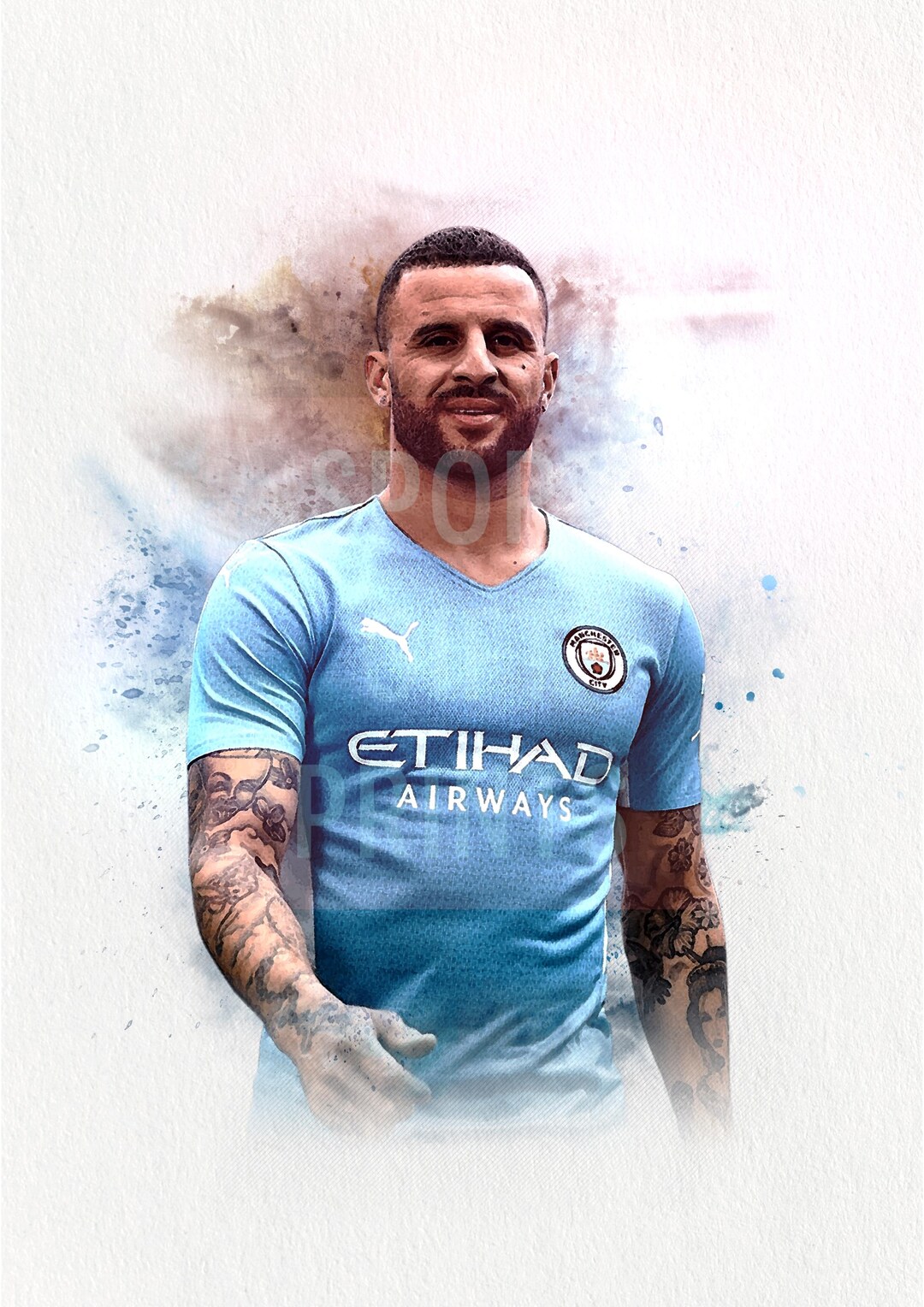 Kyle Walker Poster | Kyle Walker Print, Sports Poster, Football Player ...