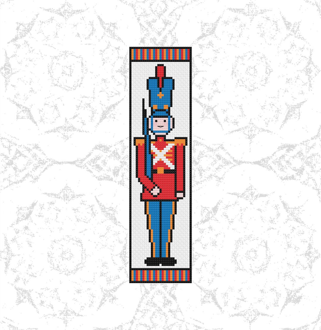 Toy Solider Nutcracker Bookmark Cross Stitch Pattern PDF Download Art ...