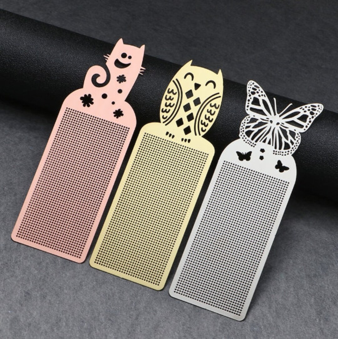 Cross Stitch Metal Aida Bookmark Butterfly - Etsy