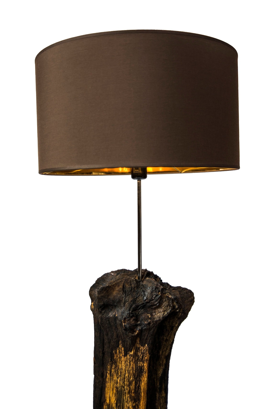 Rustic Old Oak Wooden Lamp, Floor Lamp, Gome Decor, Natural Wood ...