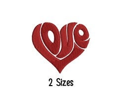 Valentine Love Heart Embroidery Design Mini Small Heart - Etsy