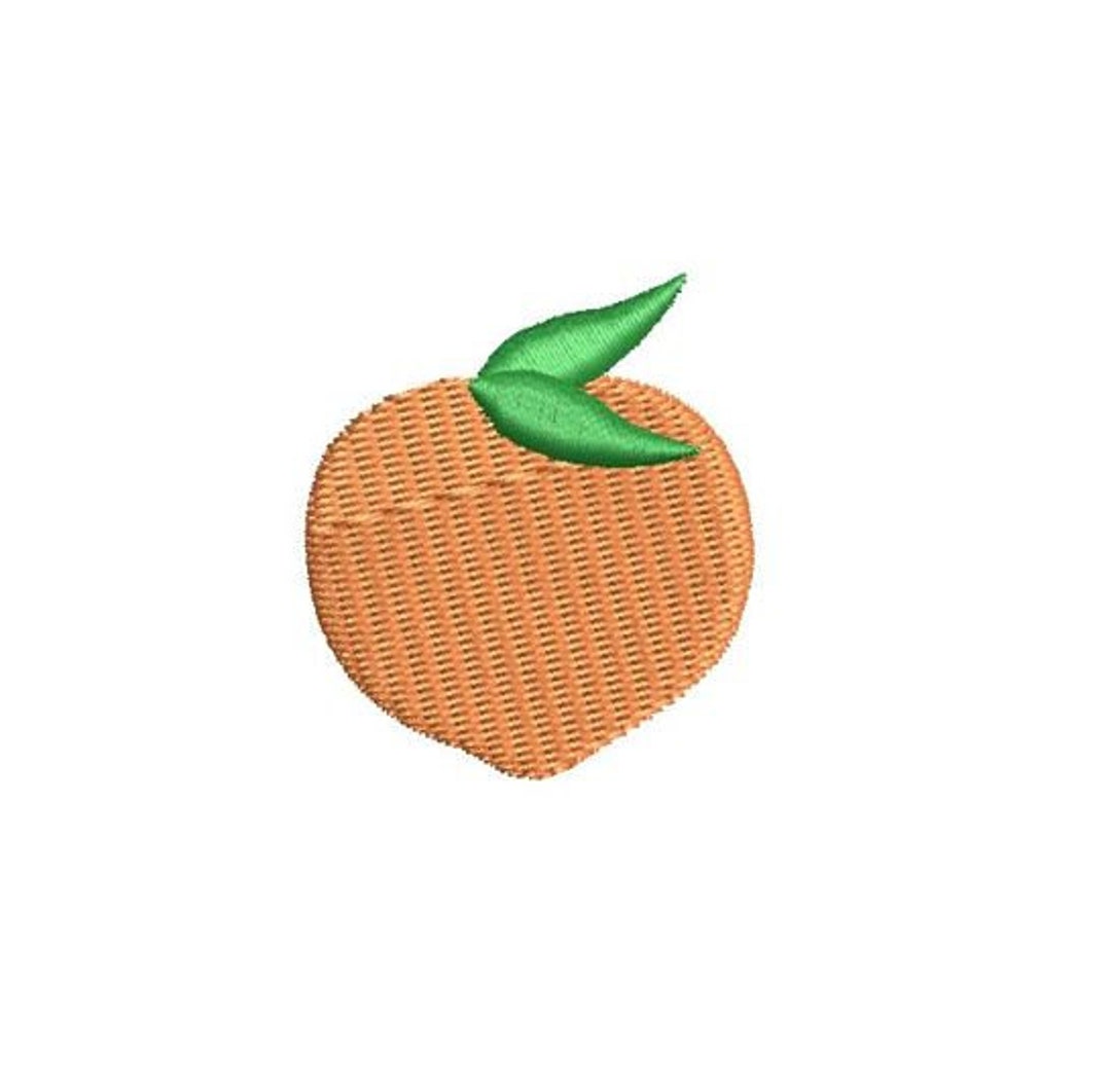 Peach Embroidery Design Mini Fruit Small Machine Embroidery Pattern ...
