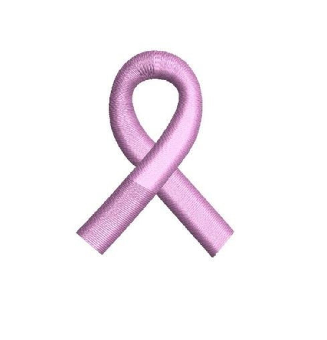 Breast Cancer Ribbon Embroidery Design Mini Small Cancer Awareness ...