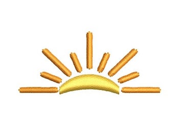 Mini Sunset Embroidery Design File - Etsy