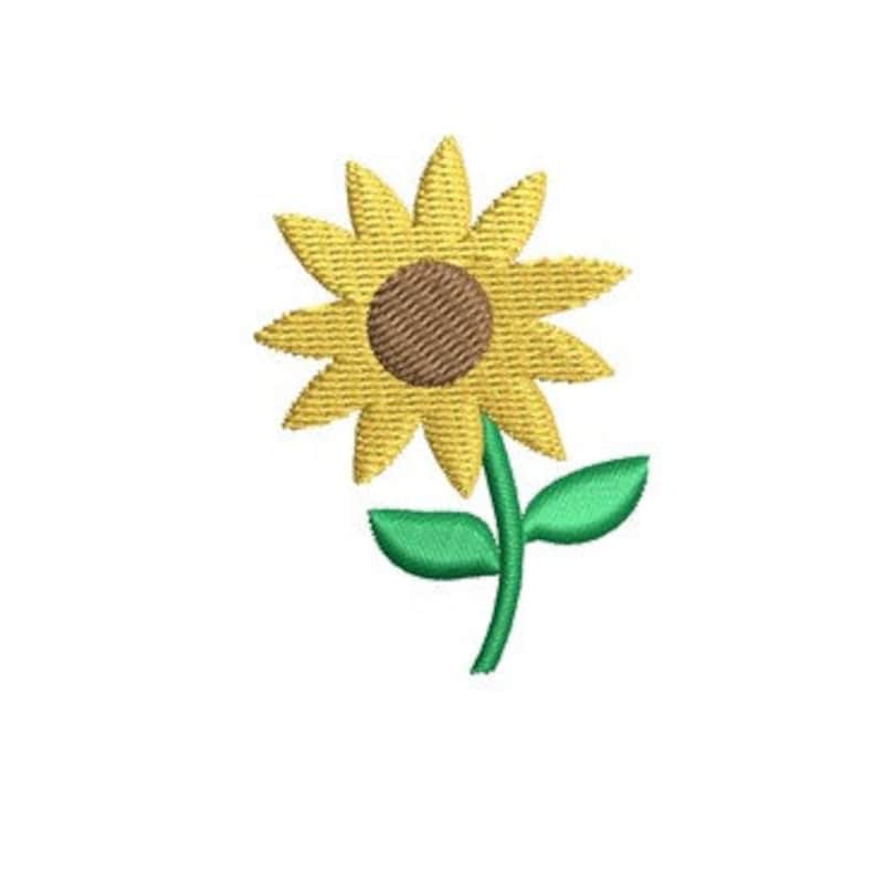 Sunflower Embroidery - Etsy