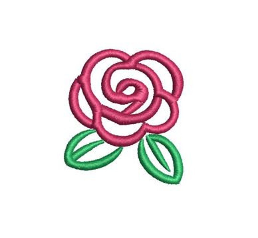 Rose Embroidery Design Mini Rose Flower Small Machine Embroidery ...