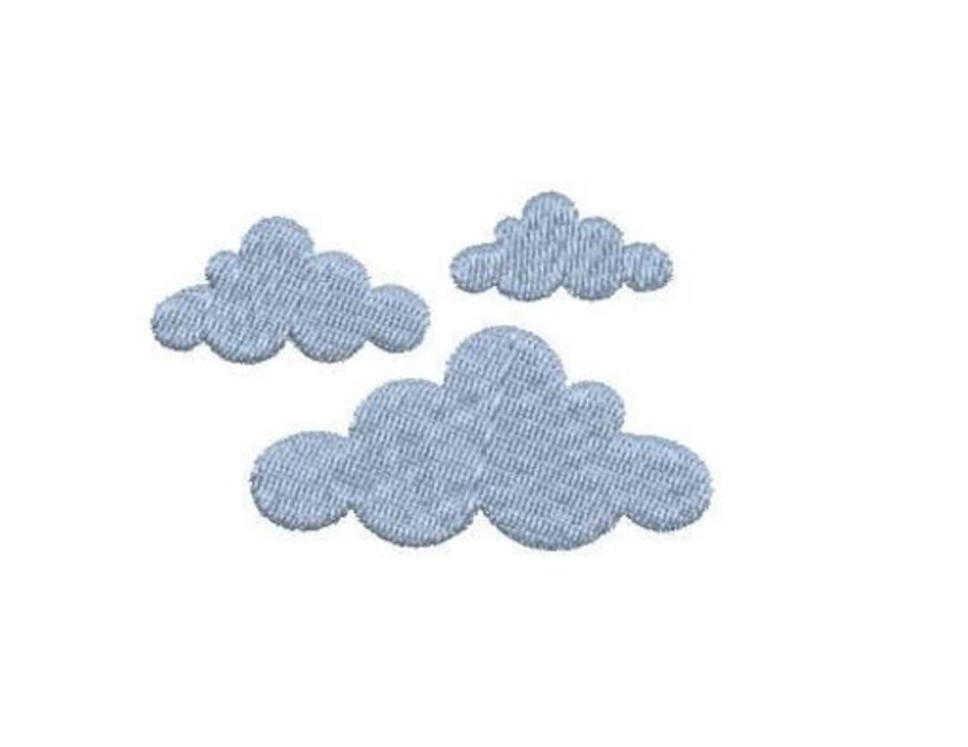 Mini Clouds Embroidery Design Small Fluffy Clouds Machine Embroidery ...