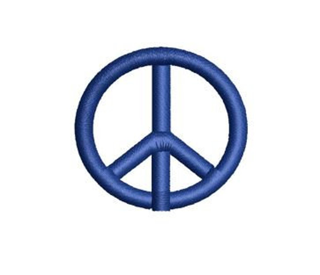 Mini Peace Embroidery Design Sign Silhouette Small Machine Embroidery ...