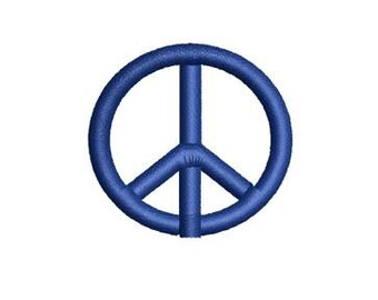Peace Sign Embroidery Design. Mini Peace Sign. Peace Sign - Etsy
