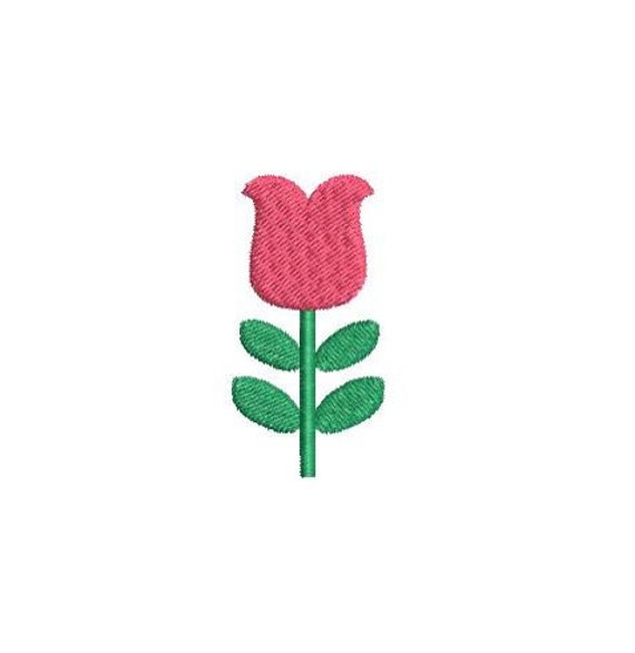 Tulip Embroidery Design Mini Flower Small Machine Embroidery - Etsy